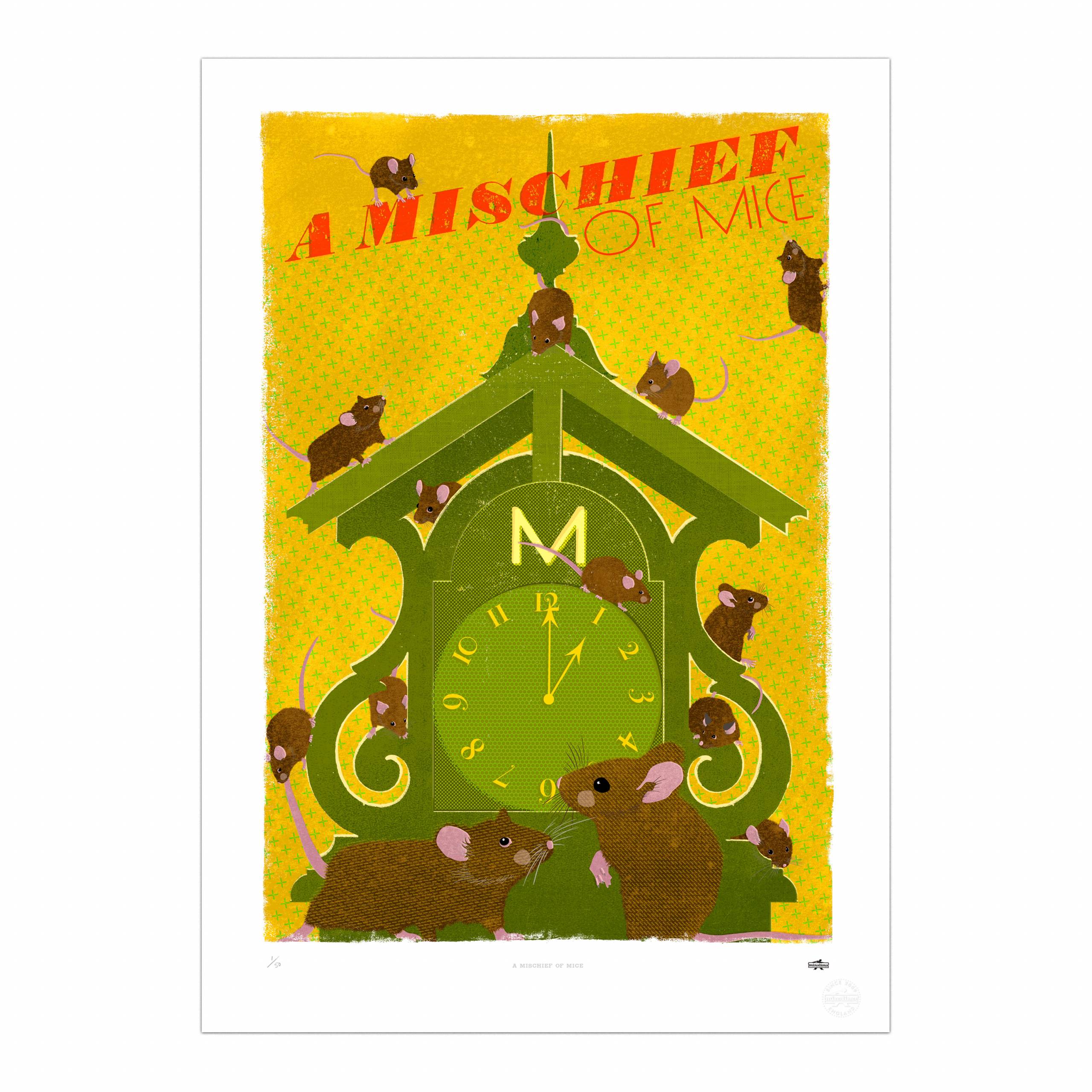 A Mischief of Mice Print - MinaLima