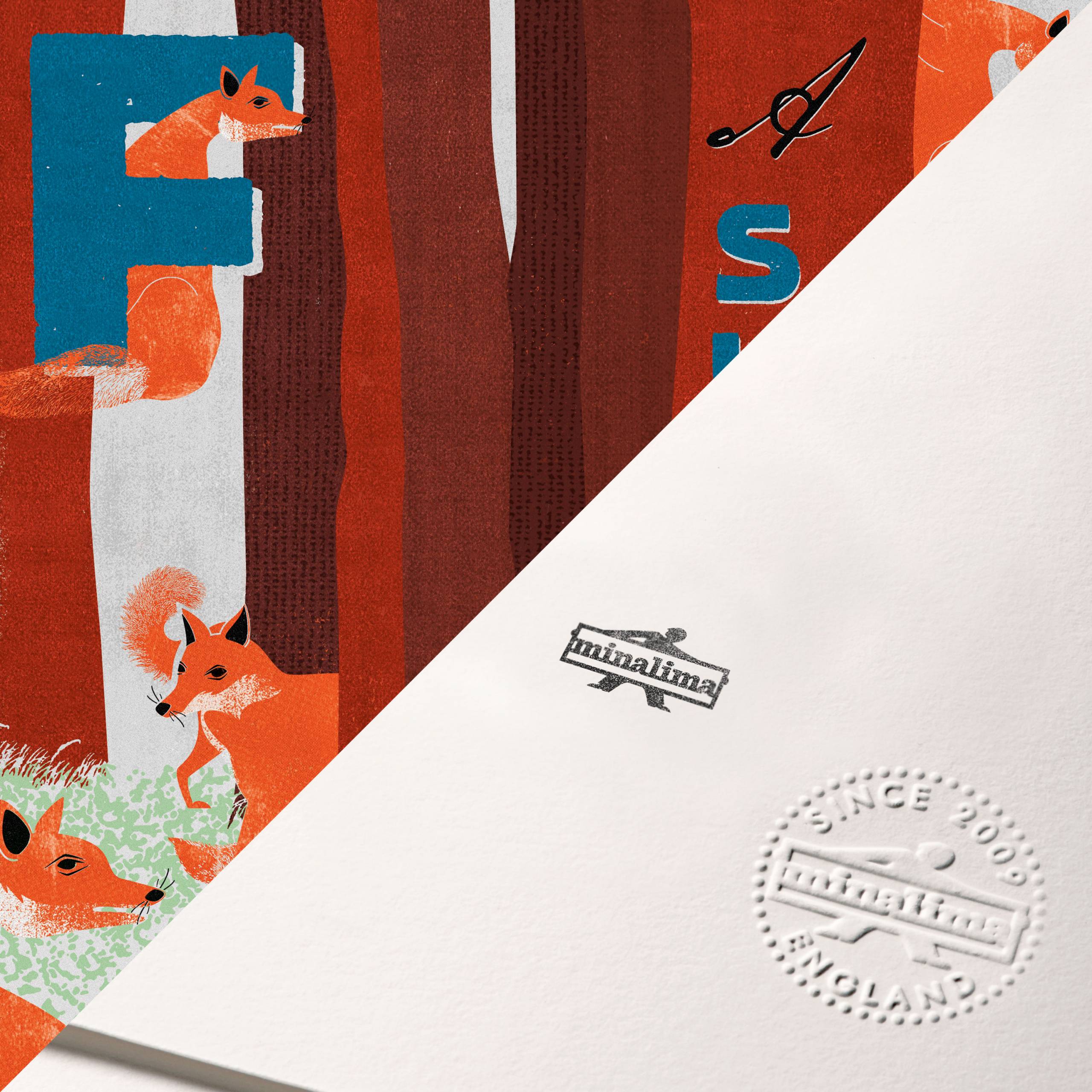 A Skulk of Foxes Print - MinaLima