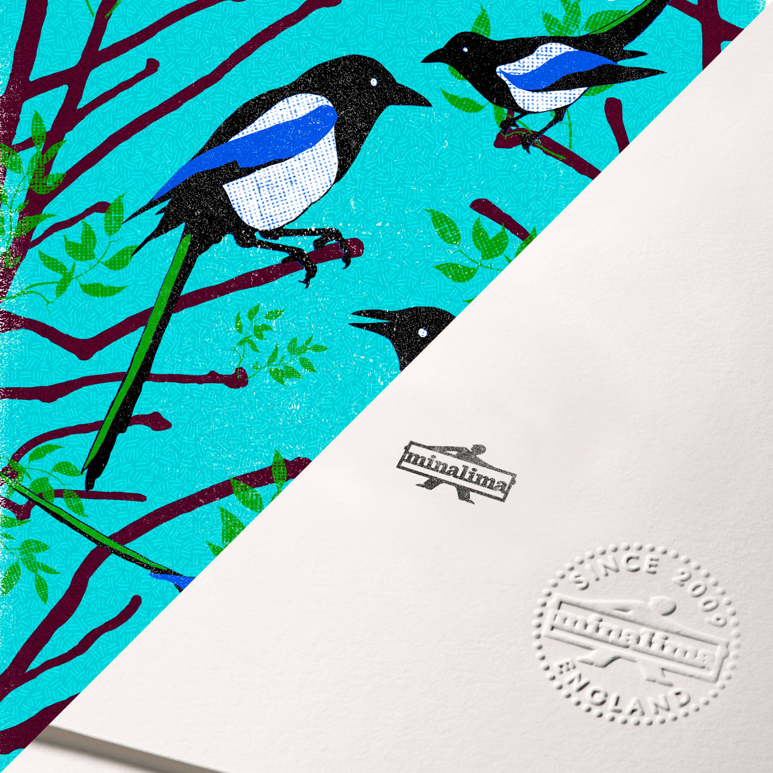 A Tiding of Magpies - Boy Print - MinaLima