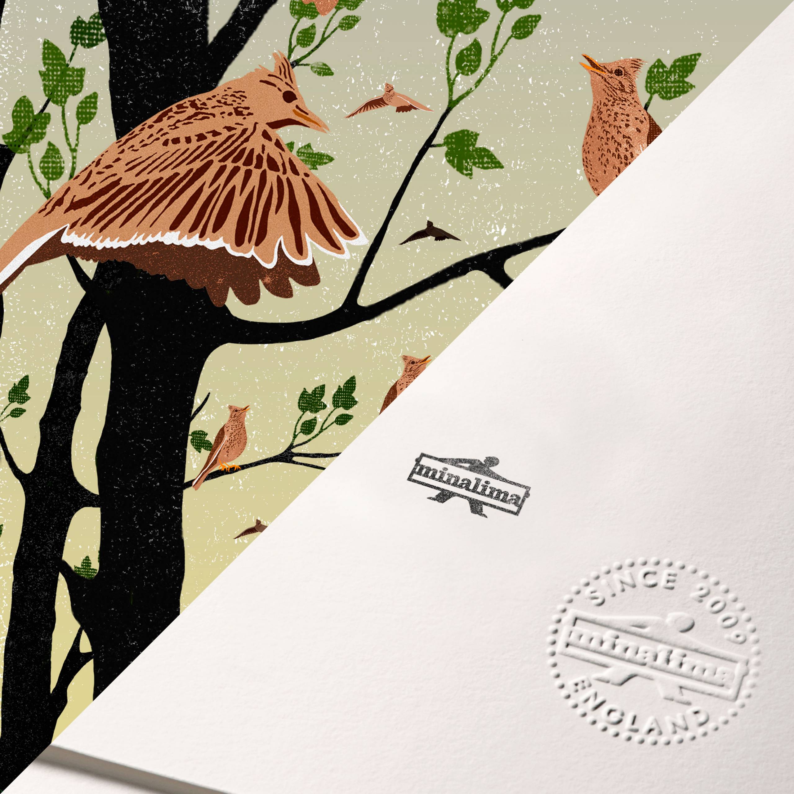 An Exaltation of Larks Print - MinaLima