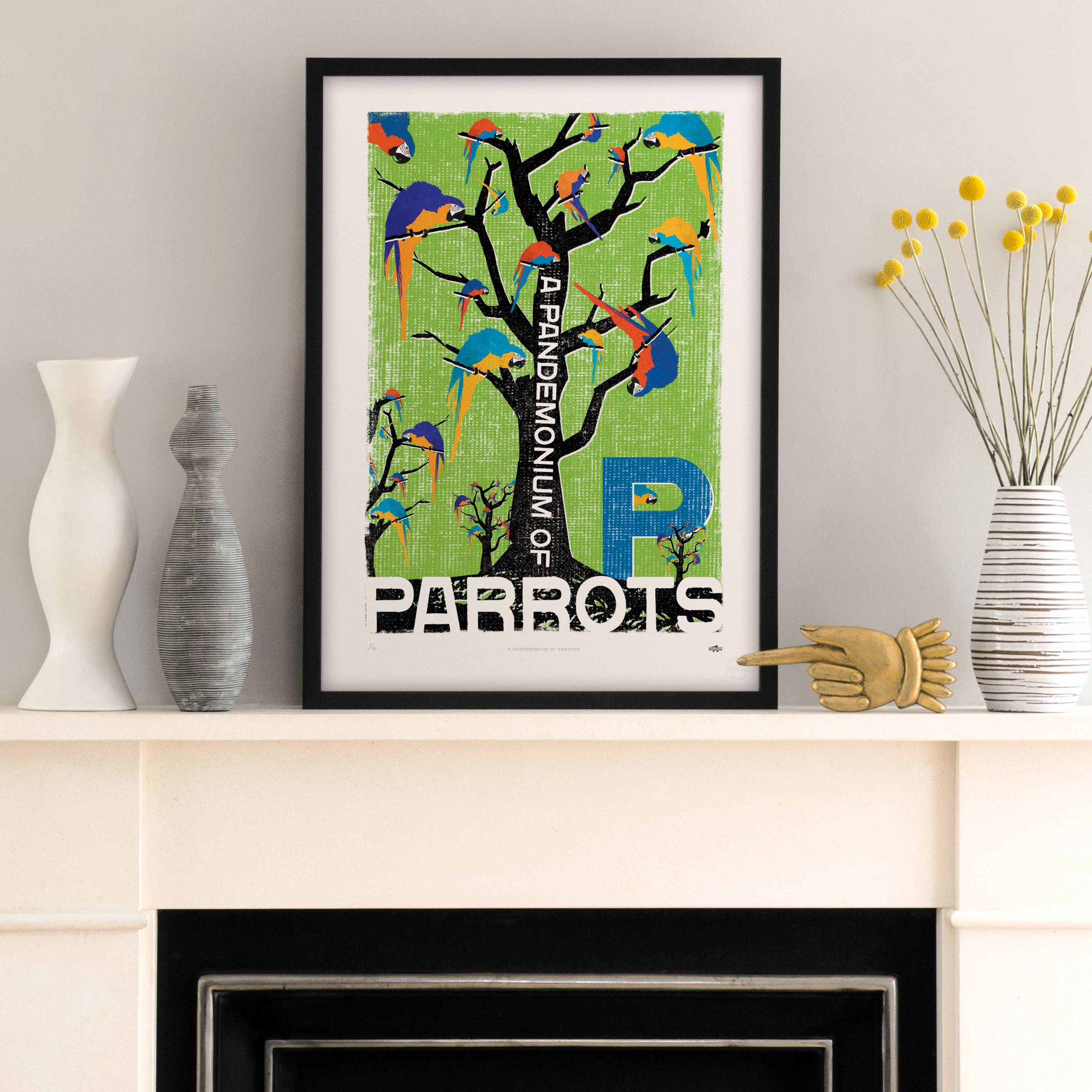 A Pandemonium of Parrots Print - MinaLima