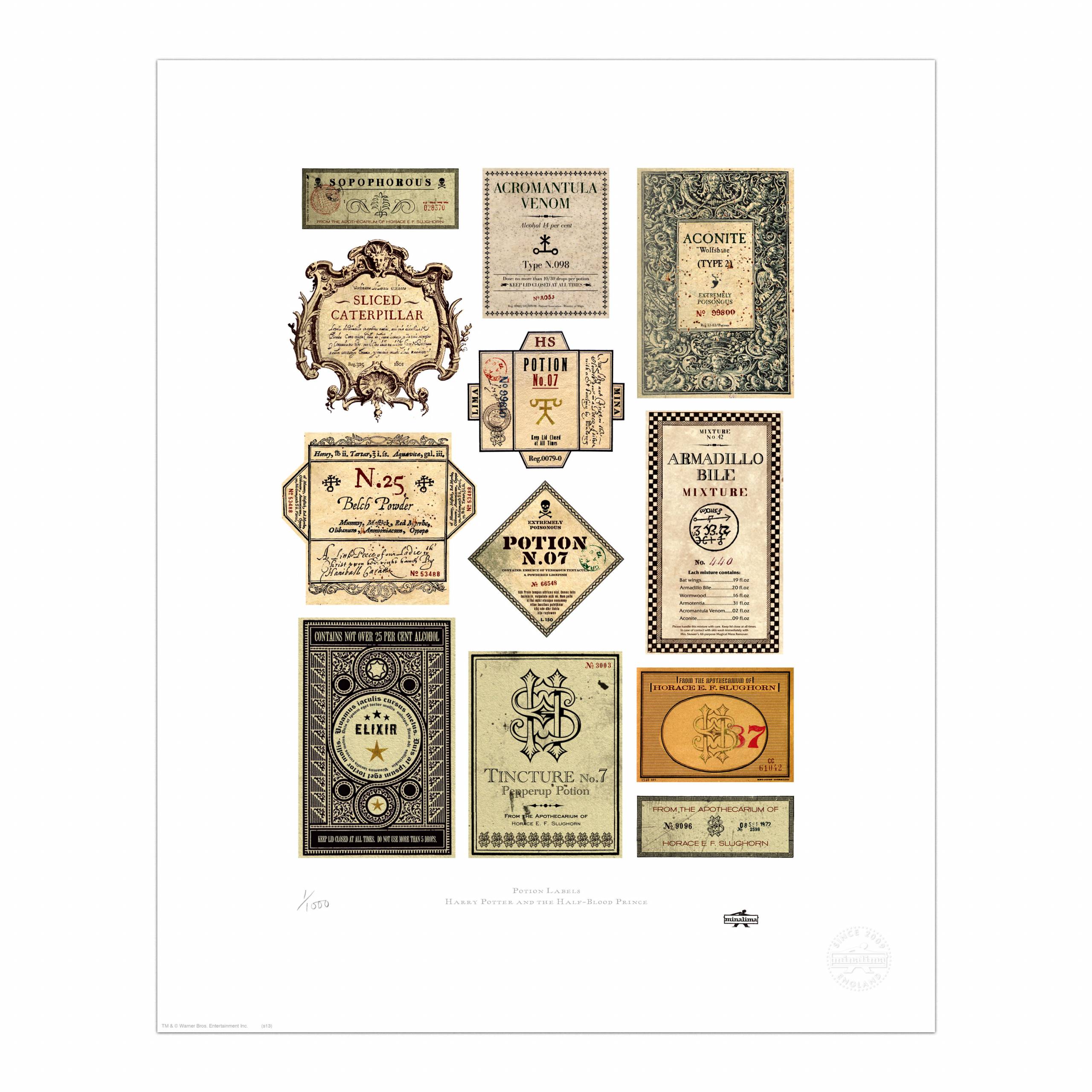 Potion Labels - MinaLima