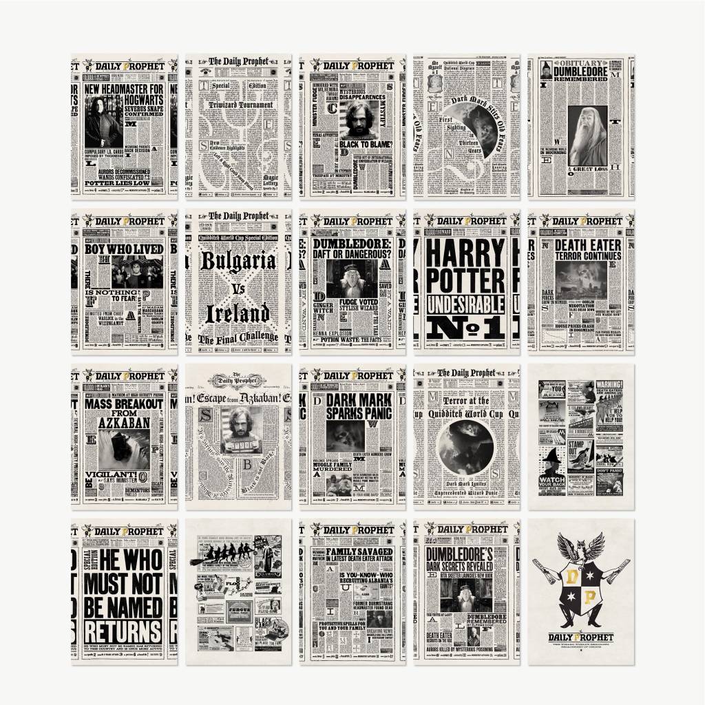 The Daily Prophet - Front Pages - MinaLima